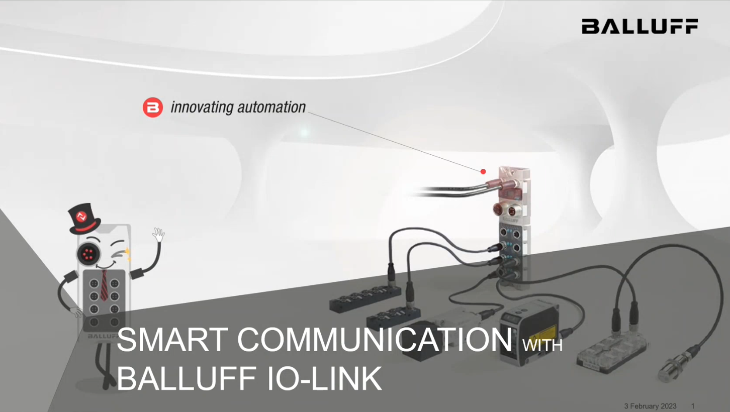 Smart Communication with Balluff IO-Link